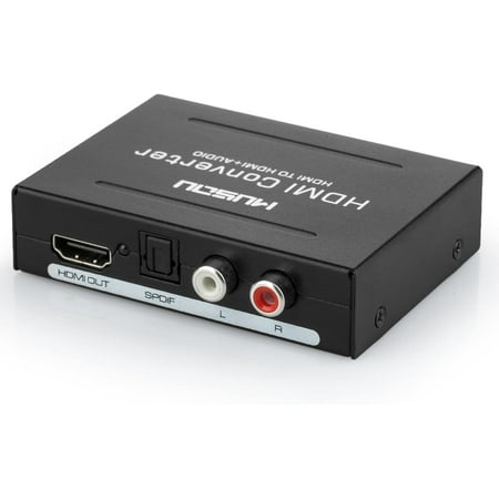 Musou HDMI Audio Extractor,HDMI to HDMI + Optical Toslink(SPDIF) + RCA ...
