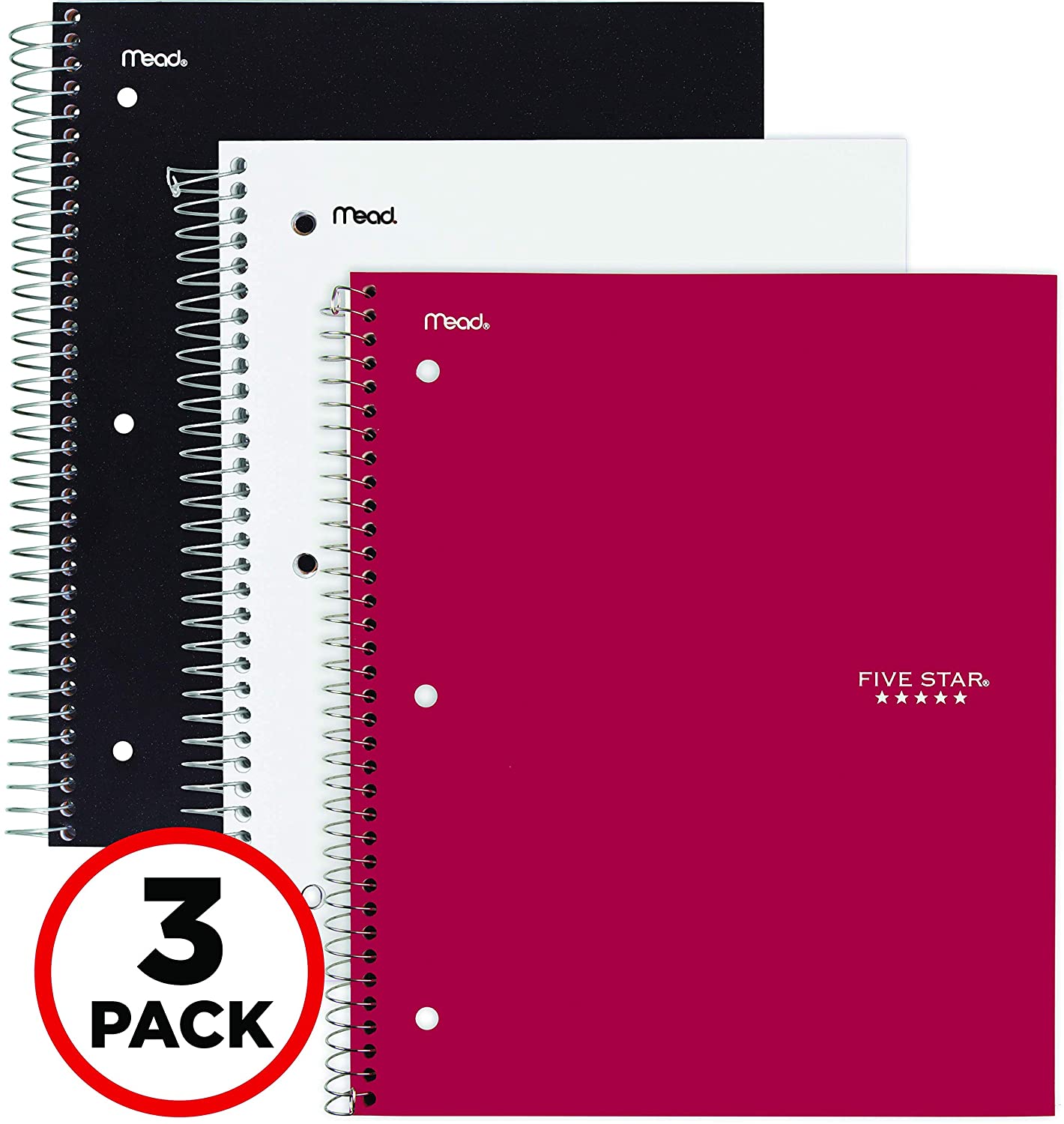 Five Star Spiral Notebooks 3 Subject Wide Ruled 10 1 2 X 8 Black five-star-spiral-notebooks-3-subject-wide-ruled-10-1-2-x-8-black