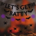Happy Halloween Banner Garland with Spider Bat Sign for Halloween Party ...