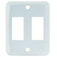 JR Products 12875 Double Switch Face Plate - White - Walmart.com