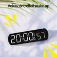 Qonioi Digital Clock, Multifunctional Remote Control Clock with Color ...
