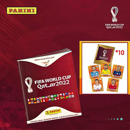 2022 Qatar World Cup Sticker Album Sticker Collection Book Messi ...
