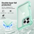 Compatible with iPhone 16e Case with Strap, Hybrid Clear Hard PC Back ...