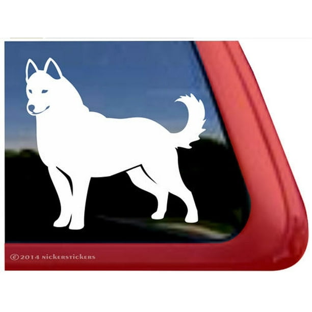 White Husky | High Quality Vinyl Siberian Husky Dog Window Decal ...