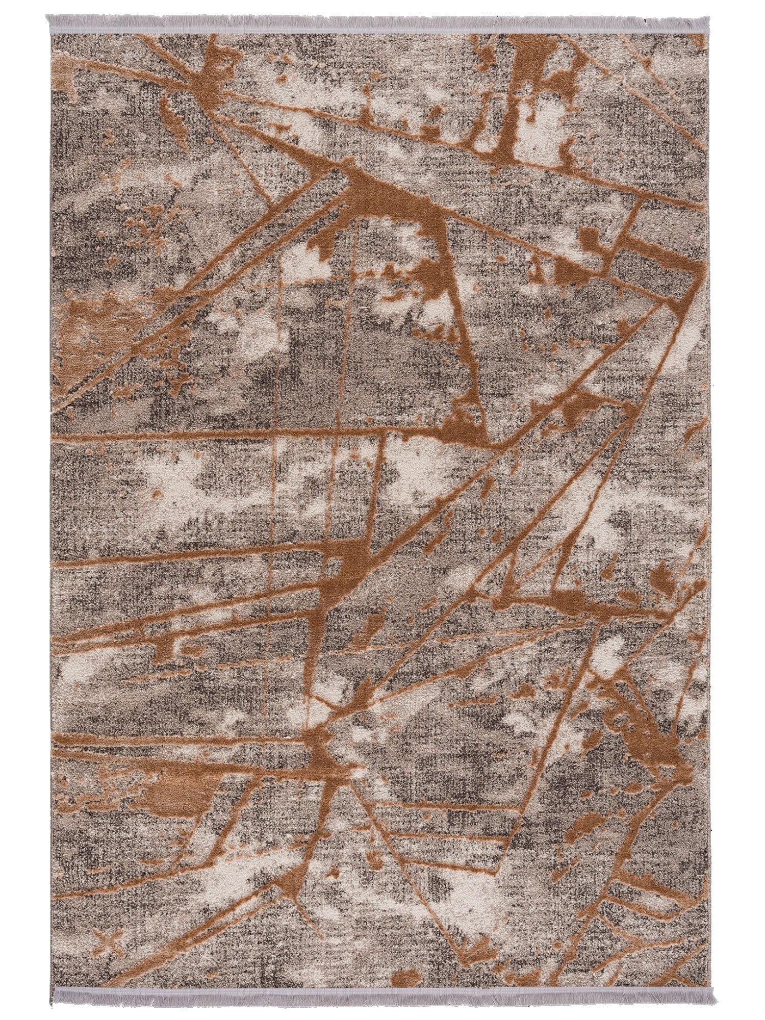 Mother Ruggers Chennie Chic Rust Luxury Modern Runner Rug for Living ...