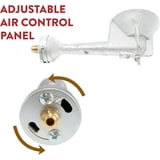 GasOne High Pressure Cast Iron Round Burner Head, Brass Fitting Orifice ...