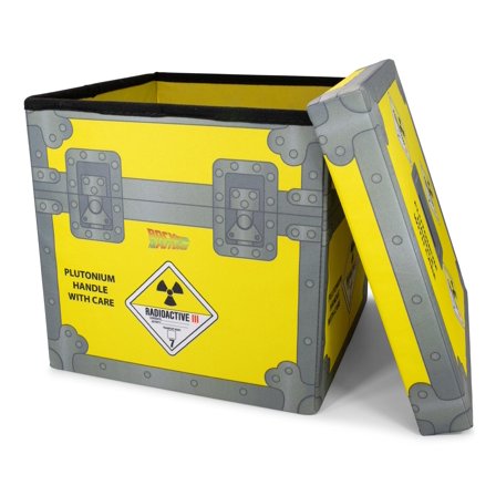 Back to the Future Plutonium Crate Tin Storage Box Cube Organizer | 4 ...