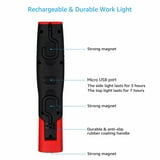 TORCHSTAR Rechargeable LED Work Light with USB, 360° Rotate Hooks, for ...