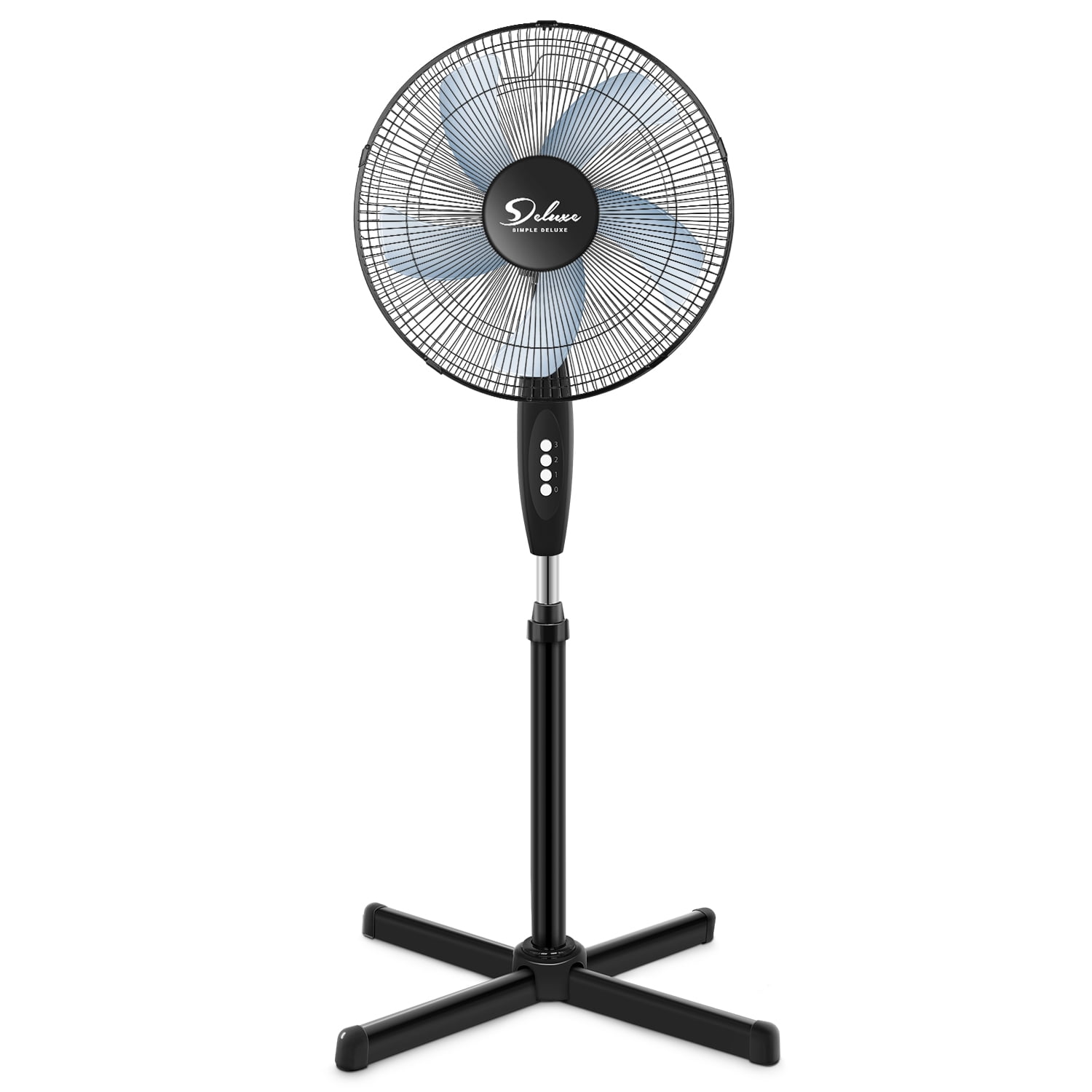 Pedestal Fan, 16" 3-Speed Oscillating Pedestal Fan, Floor Fan with ...