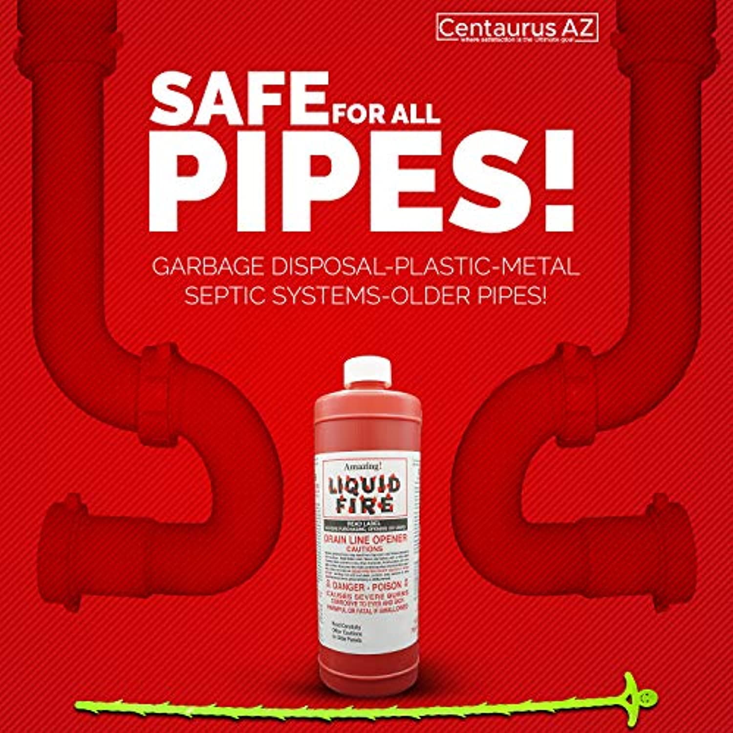 Liquid Fire Drain Opener with Centaurus AZ Drain Australia | Ubuy