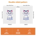 Double Side Love Cat House Flags 28x40 Inch, Versatile Kitten Cartoon ...