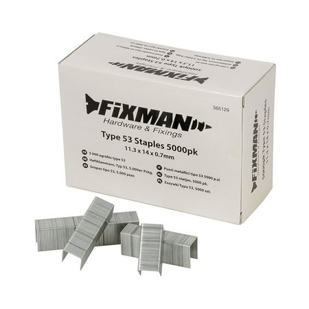 Fixman - Type 53 Staples 5000pk - 11.25 x 14 x 0.75mm - Walmart.ca