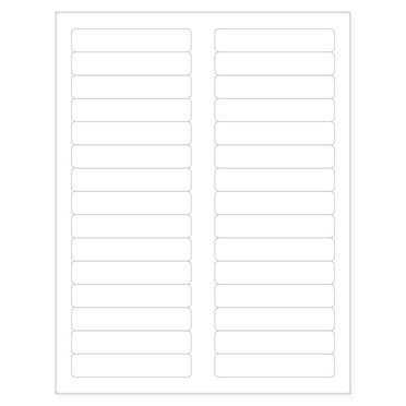 Avery File Folder Labels, 1/3 Cut, 2/3" x 3-7/16", Paper, White, Laser ...