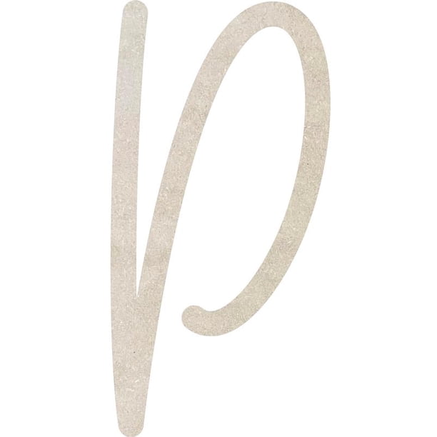 Wood MDF Letters A-Z, Blank DIY 18'' Baleno Font P, DIY Paintable Craft ...