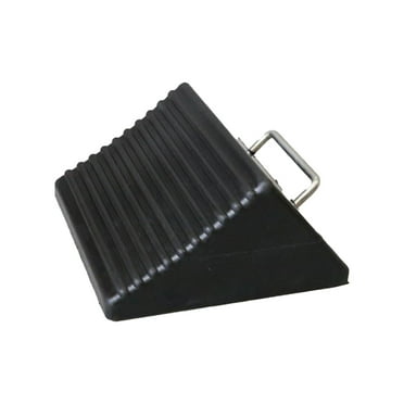 MaxxHaul 80681 Solid Rubber Heavy Duty Wheel Chock with Eyebolt, 2 Pack ...