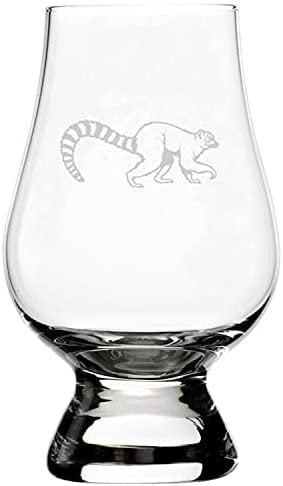 Ringtail Lemur Body Zoo Animal Themed Etched 6.5oz Glencairn Whisky ...