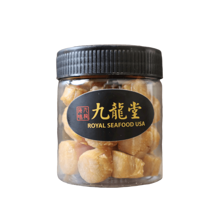 Royal Seafood USA Premium Hokkaido Dried Scallops (Medium size), Rich ...
