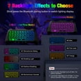 MoKo RGB Backlight Keyboard for PS5 Controller Wireless Chatpad ...