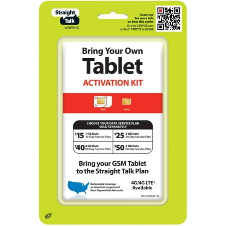 Straight Talk Bring Your Own Tablet Activation Kit - Walmart.com