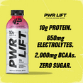 PWR LIFT Protein-Infused Water, 10g Protein, 2000 BCAAs, Berry ...