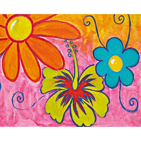Ideal Décor Spring Flowers Wall Mural - Walmart.com