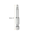 Uxcell TS25 Magnetic Security Star 5 Point Torx Screwdriver Bit 1/4 ...