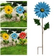 Iron Windmill Garden Wind for Garden Yard Summer Ornaments Blue ...