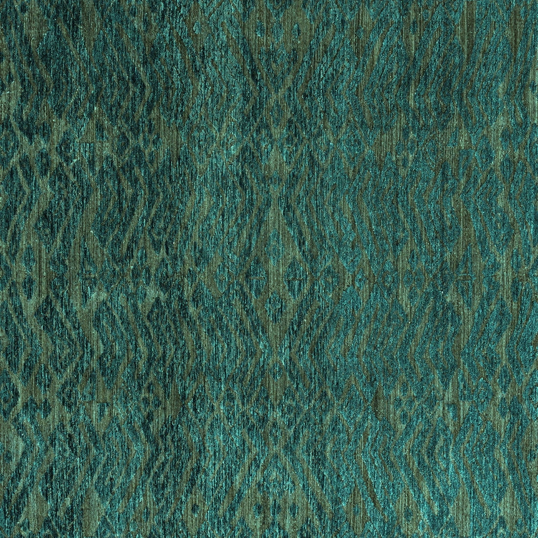 Ahgly Company Indoor Square Abstract Turquoise Blue Modern Area Rugs, 6 ...