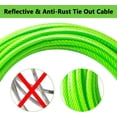 Dog Tie Out Cable 15FT-300Lbs,Heavy Duty Dog Leads&Tether for Yard with ...