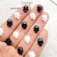 30 Pieces Halloween Cartoon Skull Flatback Nail Charms - Creative Nail ...