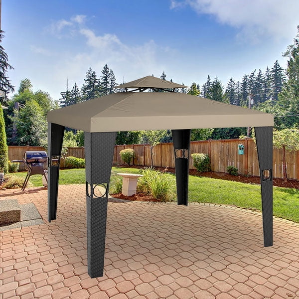 Garden Winds Replacement Canopy Top for CorLiving Riverside Gazebo ...