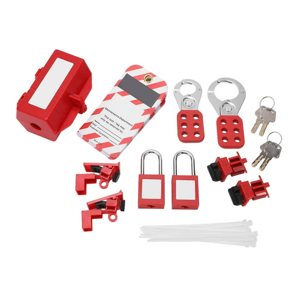 LYUMO Lockout Tagout Locks Kit With Padlocks Hasps Circuit Breaker ...