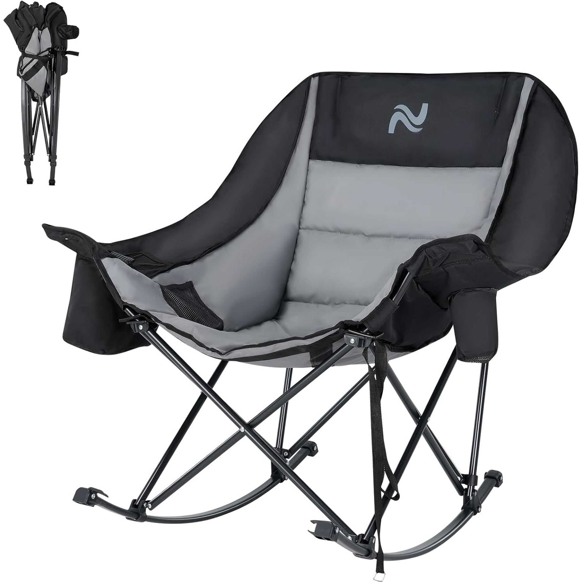 Click here for Slsy Oversized Rocking Camping Chair  Fully Padded... prices