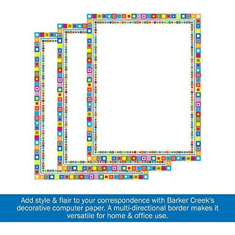 Printer Paper With Decorative Borders | Shelly Lighting