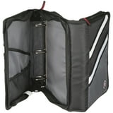 Case It 1.5"' Dual D-Ring Z-shaped Zipper Binder, 3" capacity, Black, Z ...
