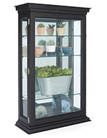 Displays2go 20" Countertop/Wall Mount Display Case, Adjustable Shelves ...