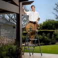 3 Step Ladder, Step Stool Foldable, 800lbs Portable Ladder with Wide ...