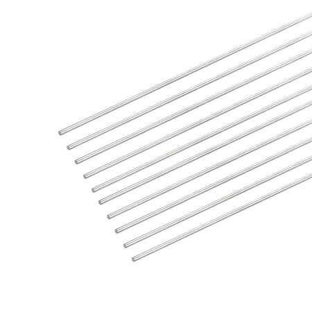 Uxcell 304 Stainless Steel Round Rods 1mm x 350mm for DIY Craft, 10 Pack | Walmart Canada