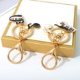 4 Pcs Cute Cat Piano Musical Note Keychains Music Symbol Key Rings ...