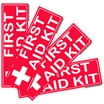 5inx5in Red First Aid Sticker Vinyl Medical Emergency Sign Decal ...