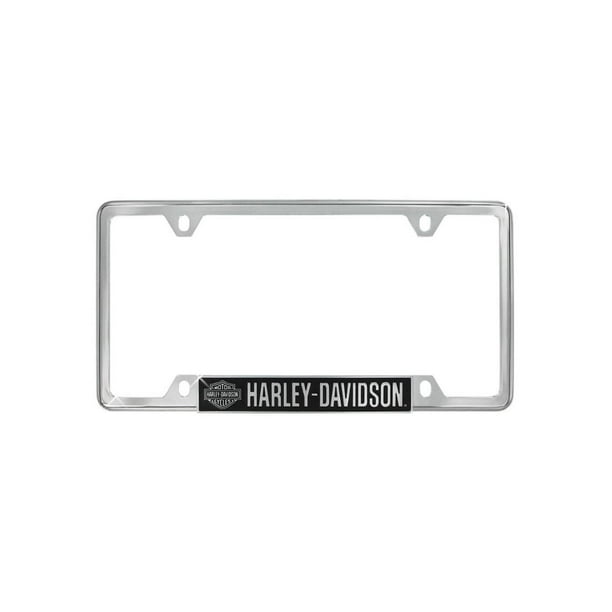 Harley-Davidson H-D Script Raised Logo License Plate Frame, Chrome ...