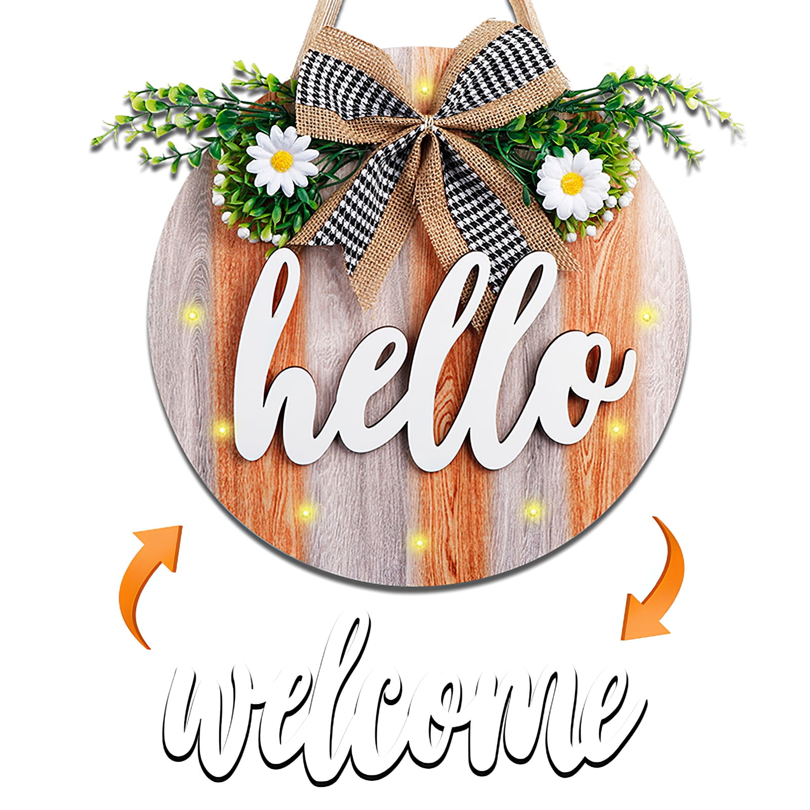 Home & Living Wreaths & Door Hangers Home sweet home wreath sign Wooden ...