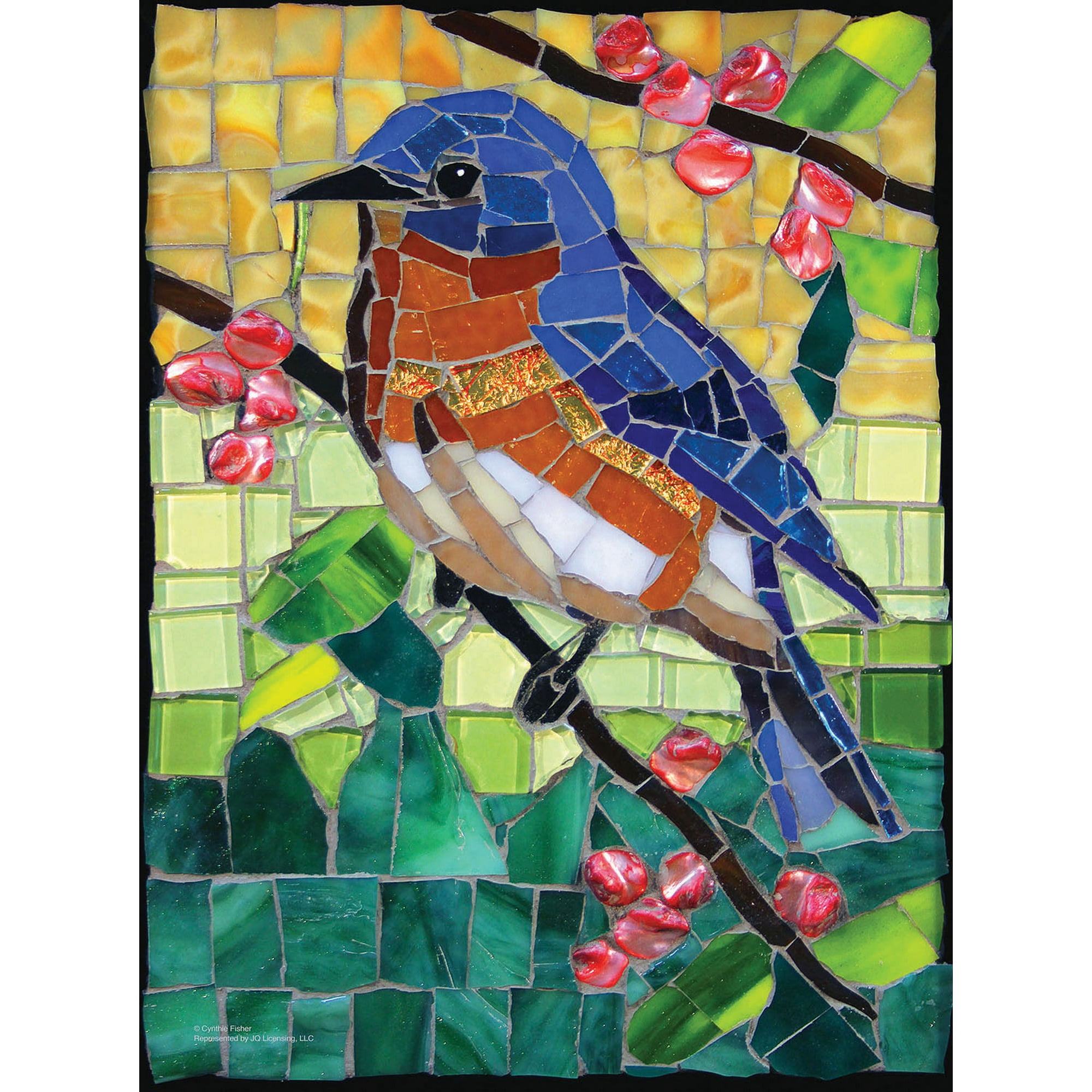 Click here for Sunsout Puzzle 1000 Piece Stained Glass Bluebird (... prices