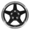 17x11/17x9.5 Wheels Fit Corvette, Camaro - ZR1 Style Black Rims ...
