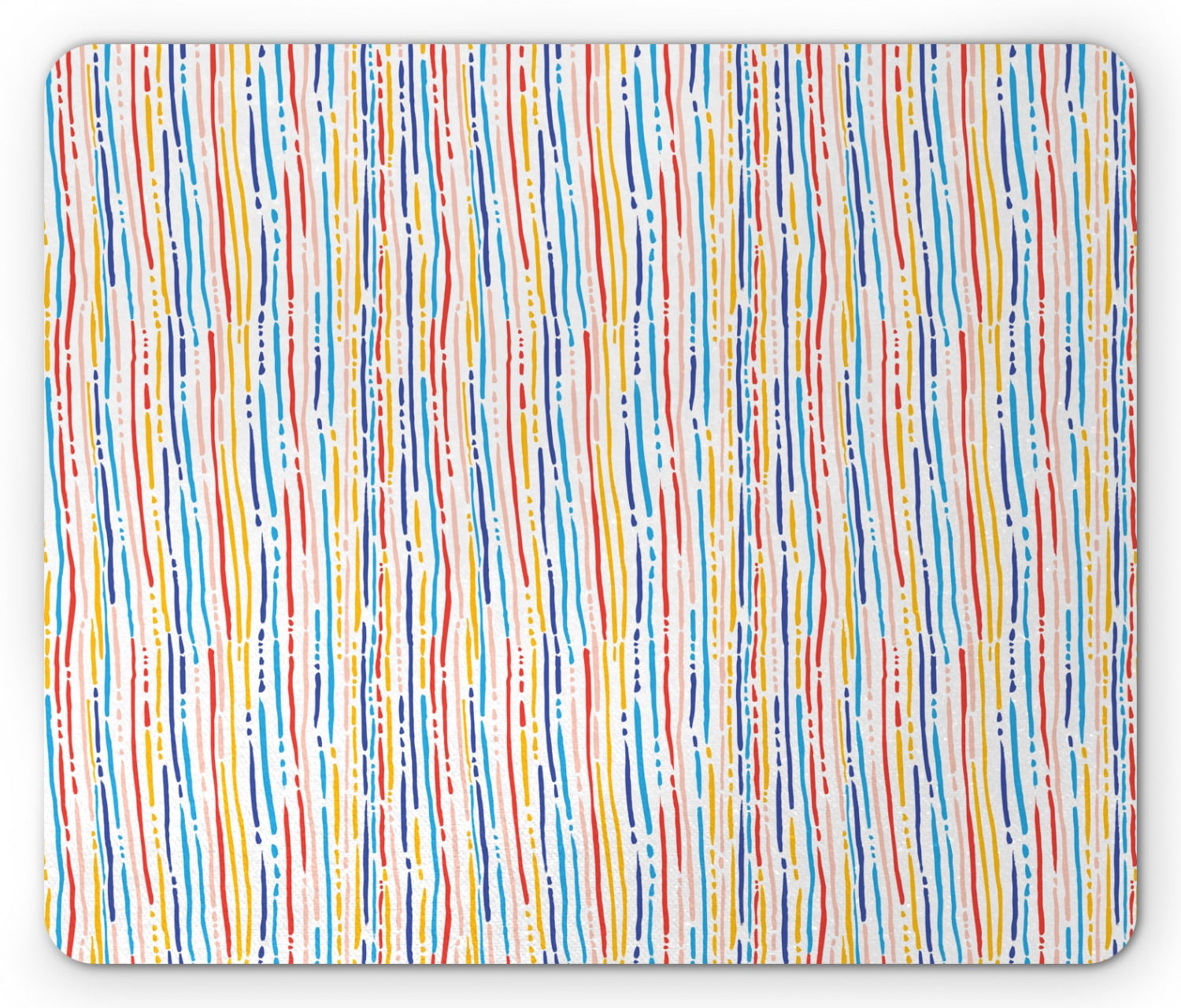 Abstract Mouse Pad, Colorful Modern Artwork with Vertical Stripes and ...
