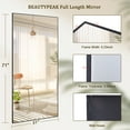 BEAUTYPEAK 71"x31" Full Length Mirror Rectangle Floor Mirrors for ...