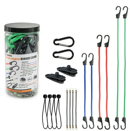 18 Piece Set Luggage Rope Tent Clip Carabiner Mini Rope Ball Rope Set ...