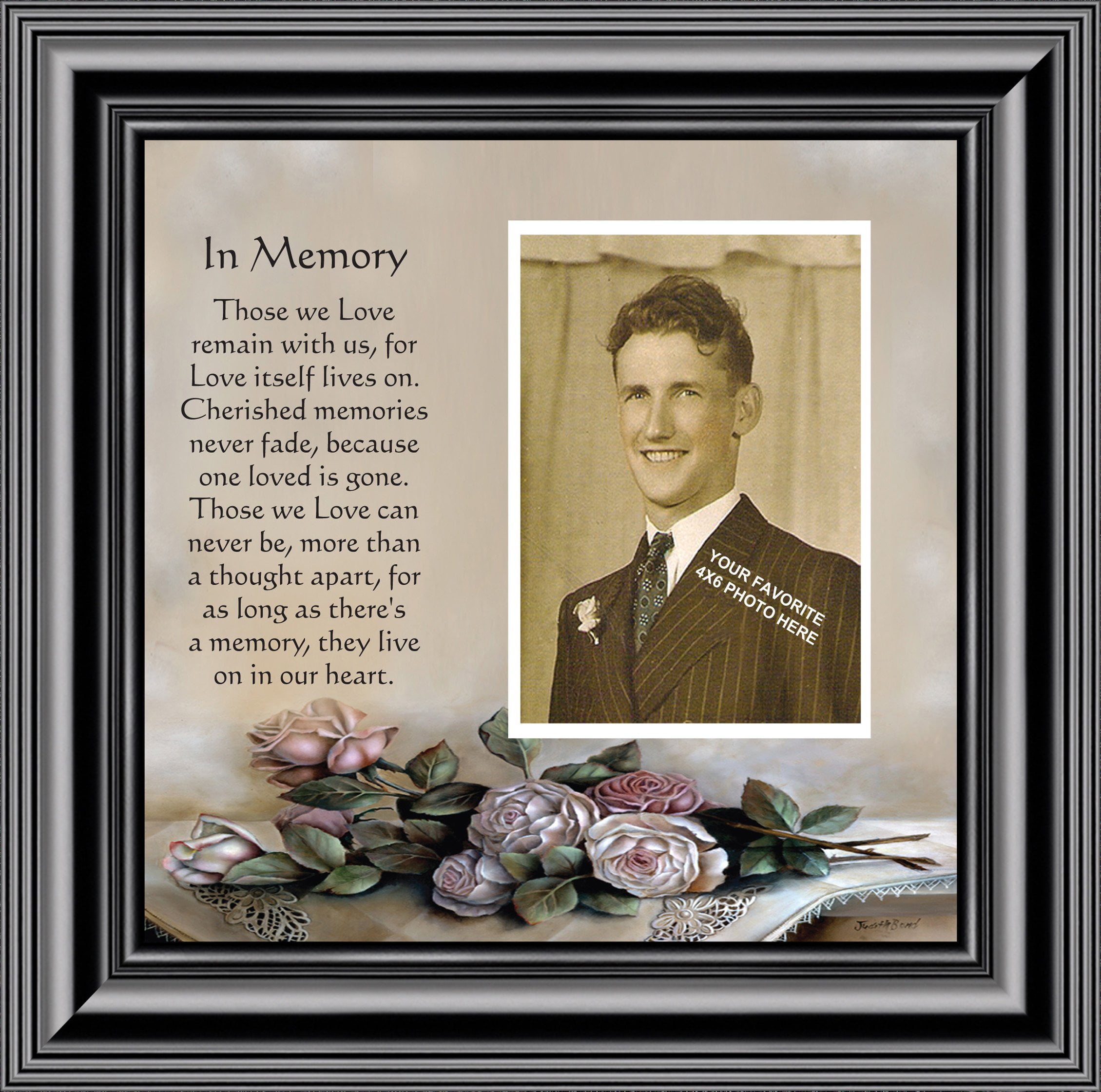Picture Frame In Memory of a Loved One, Condolence or Sympathy Gift ...