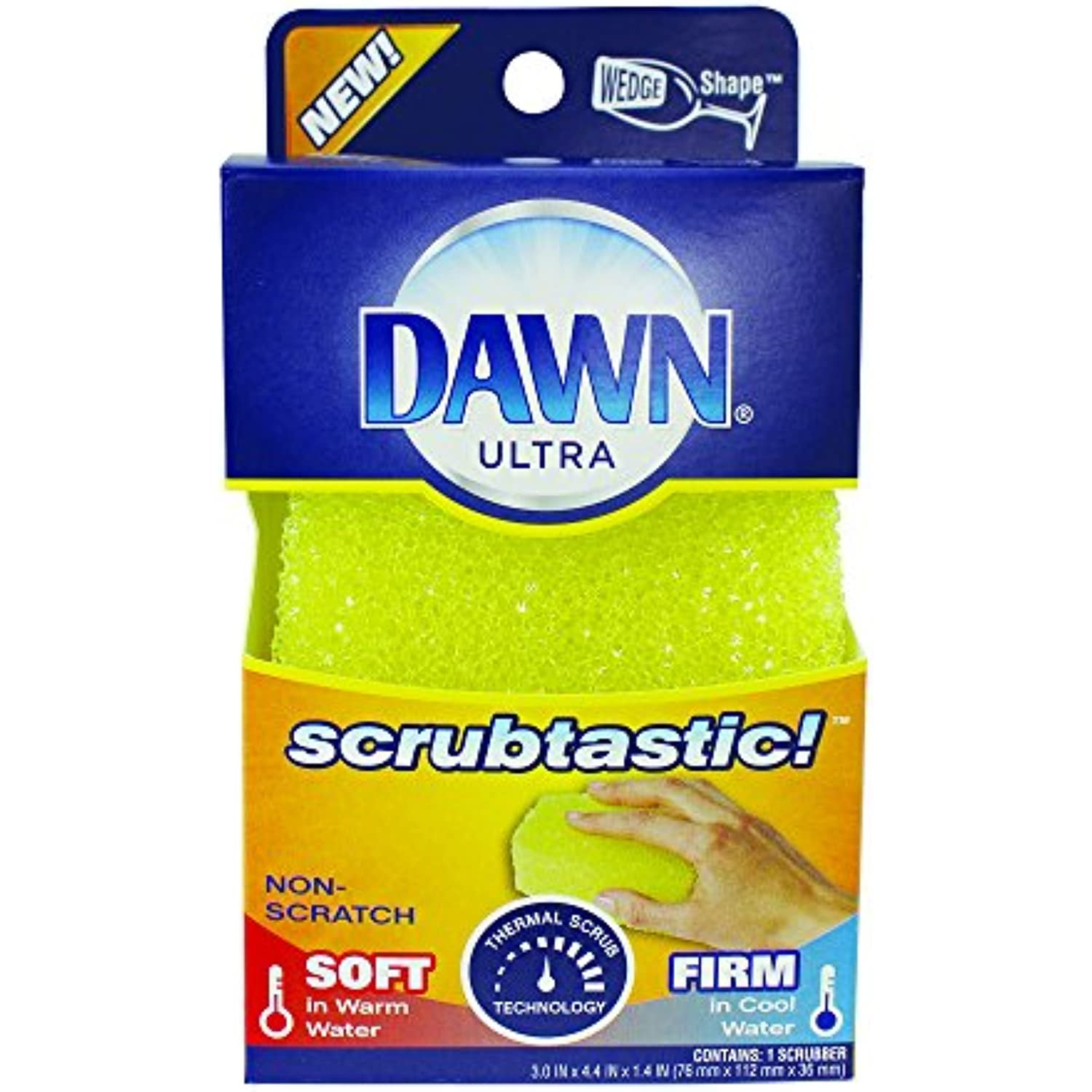 Dawn Scrubtastic Scrubber Sponge, Yellow - Walmart.com