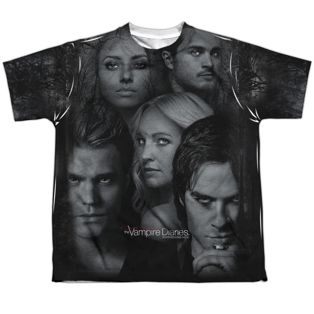 Vampire Diaries In The Woods Big Boys Youth Sublimated Polyester Shirt ...